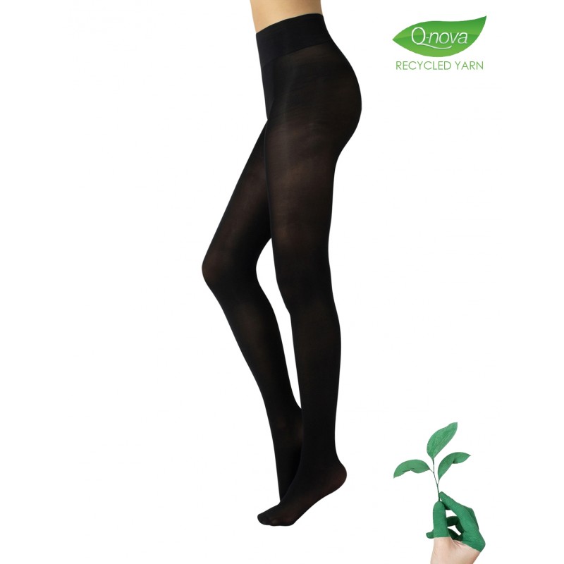 collant opaco con filato riciclato qnova - 80 den