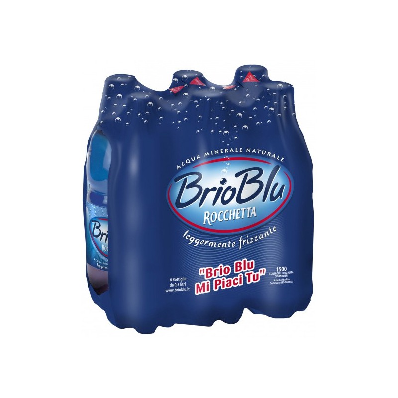 Rocchetta Brio Blu Acqua Leggermente Frizzante Bottiglietta ml.500 x6
