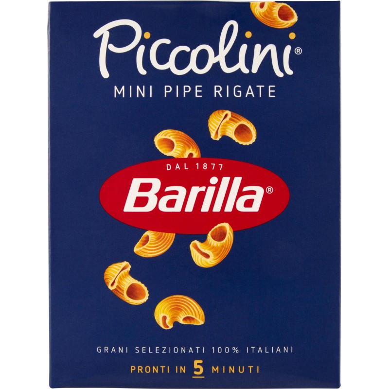 BarillaI Piccolini Mini Pipe Rigate Pasta Secca 500 Gr | Cicalia.com