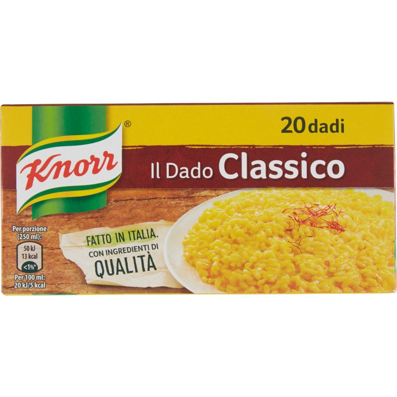Knorr Dado Classico Insaporitore Conf. da 20 pezzi | Visita Cicalia