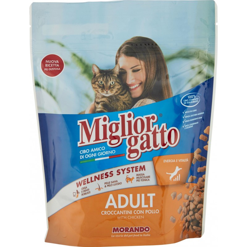Morando Migliorgatto Croccantini Per Gatti Adult Gusto Pollo gr. 400