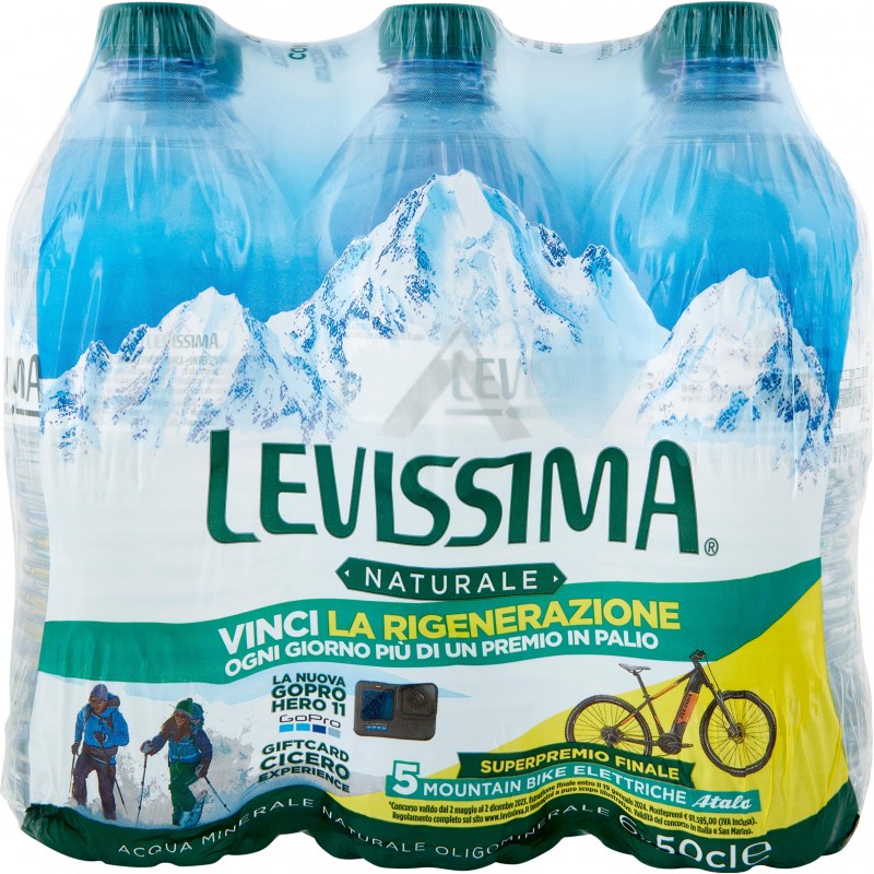 Levissima Acqua Naturale Cluster da 6 Bottigliette cl. 50