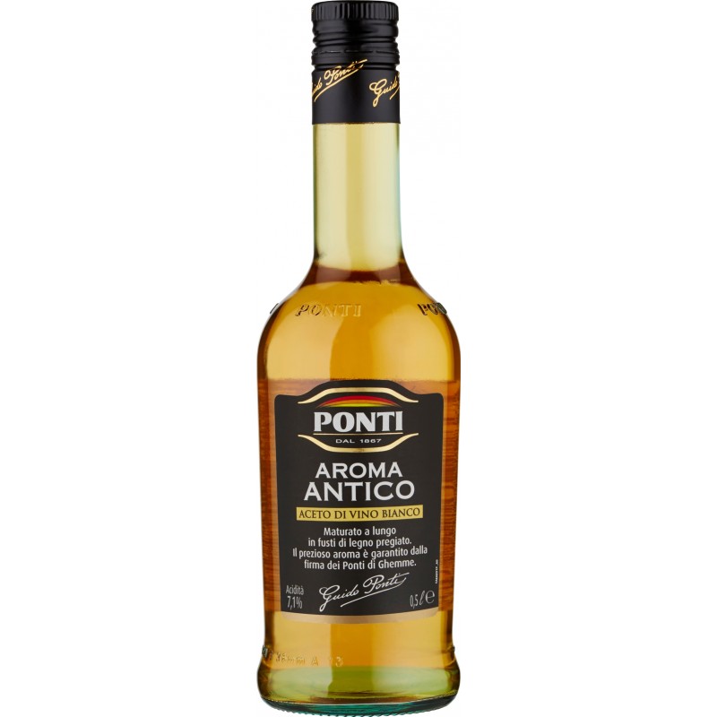 Aceto di vino Bianco Ponti Aroma antico 0,5l| Ordinalo ora su Cicalia