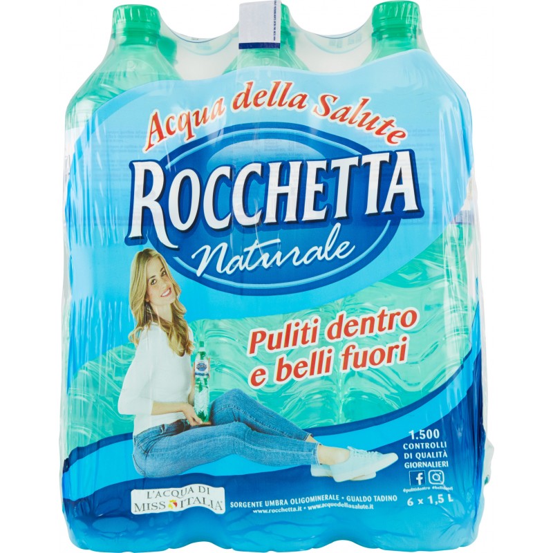 Acqua naturale Rocchetta lt. 1,5 x6| Ordinala ora su Cicalia