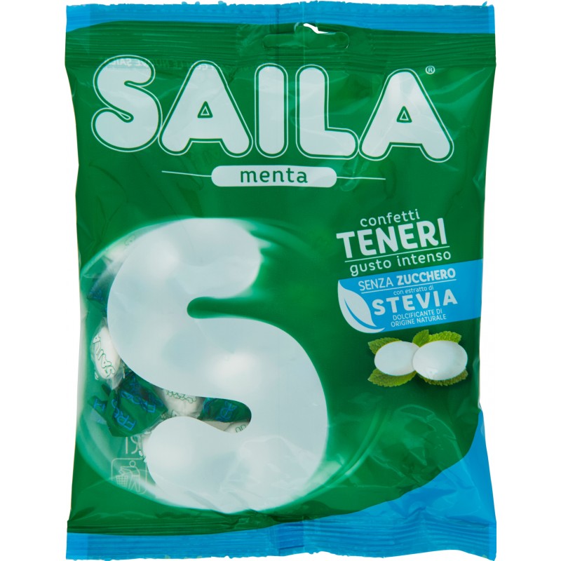Saila Confetti Teneri Caramelle Alla Menta Senza Zucchero gr. 75