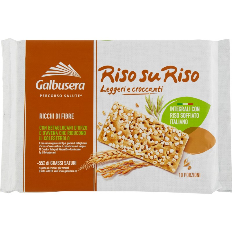 Galbusera Riso Su Riso Cracker Integrali 10 Pezzi 380 Gr | Cicalia.com
