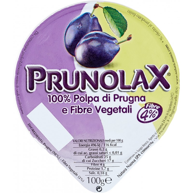 Natura Nuova Prunolax Purea Di Frutta Polpa Di Prugna Frullata gr.100