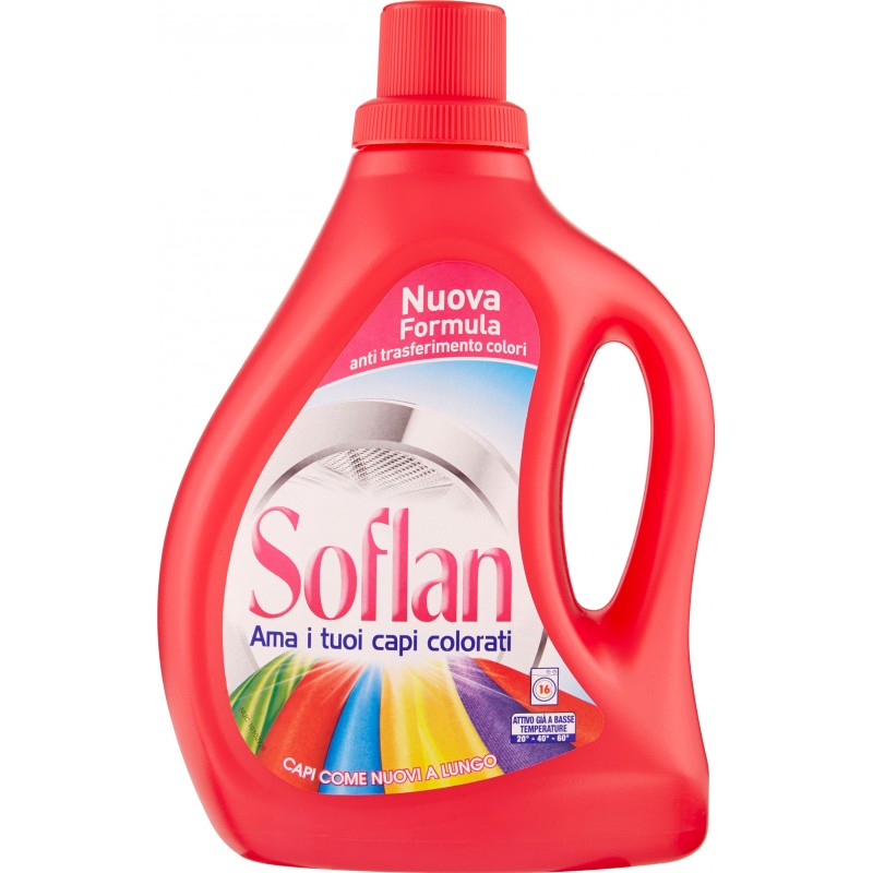 Soflan Detersivo Liquido Per Capi Colorati 1 Lt | Cicalia.com