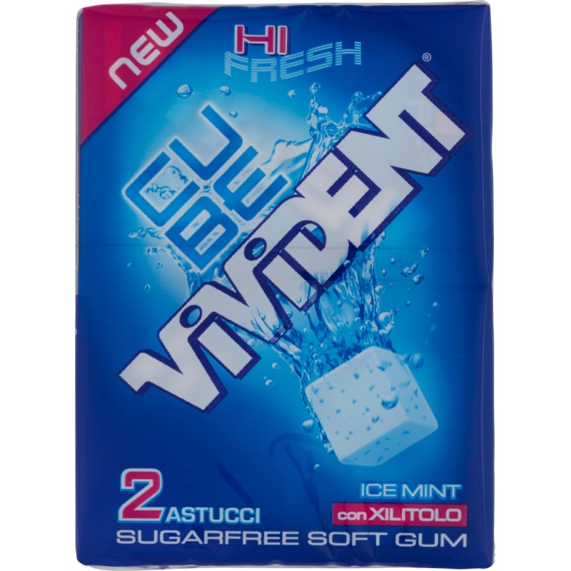 Vivident Cube Ice Mint Chewing Gum Senza Zucchero 2 Pezzi | Cicalia