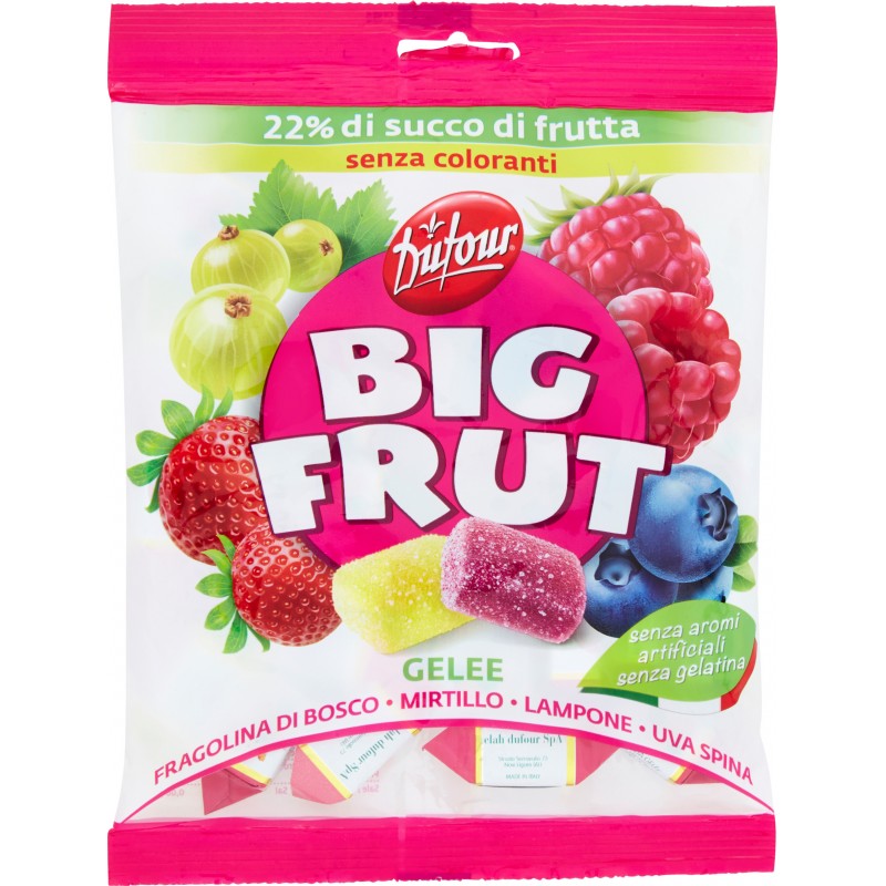 Dufour Big Frut Caramelle Gelee Alla Frutta Rossa gr. 180