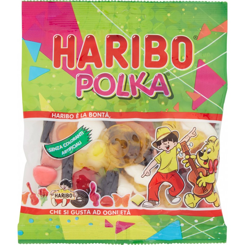 Haribo Polka Caramelle Gommose Miste In Sacchetto gr. 200