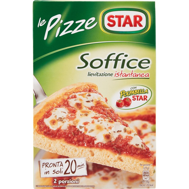 Le Pizze Star 440 gr - Preparato in Scatola Pizza Soffice - Cicalia