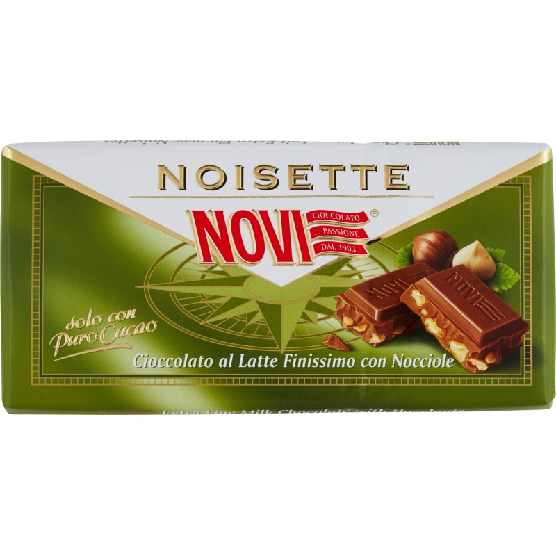 Novi Noisette Cioccolato Al Latte Con Nocciole Tavoletta gr. 100