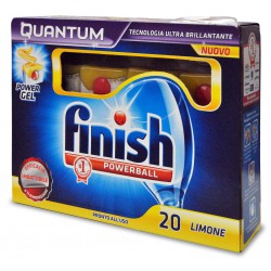 Finish Quantum Powerball Capsule Al Limone Per Lavastoviglie 20 Tabs