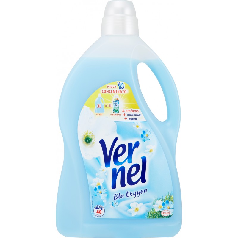 Vernel Ammorbidente Liquido Blu Oxigen Flacone lt. 3 | Scopri Cicalia