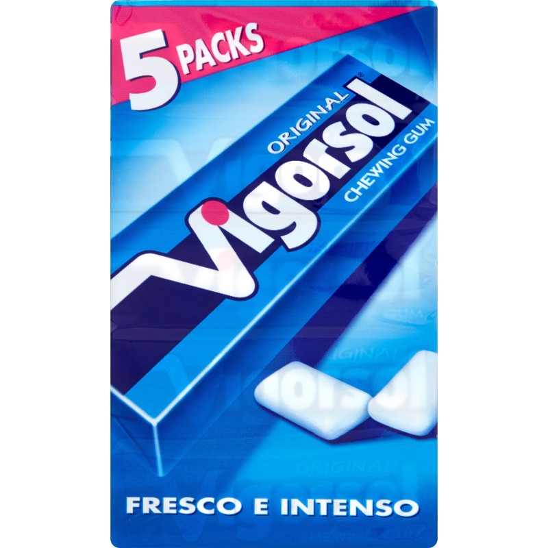 Vigorsol Chewing Gum Original Conf. da 5 Pacchetti | Visita Cicalia