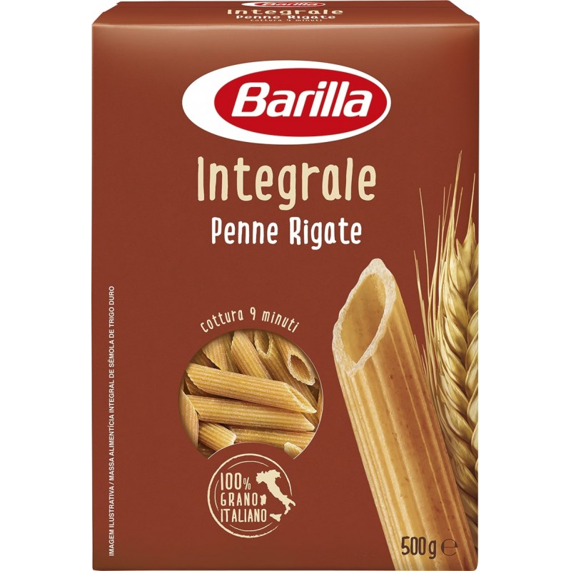 Barilla Pasta Integrale Mezze Penne Rigate Scatola da gr. 500