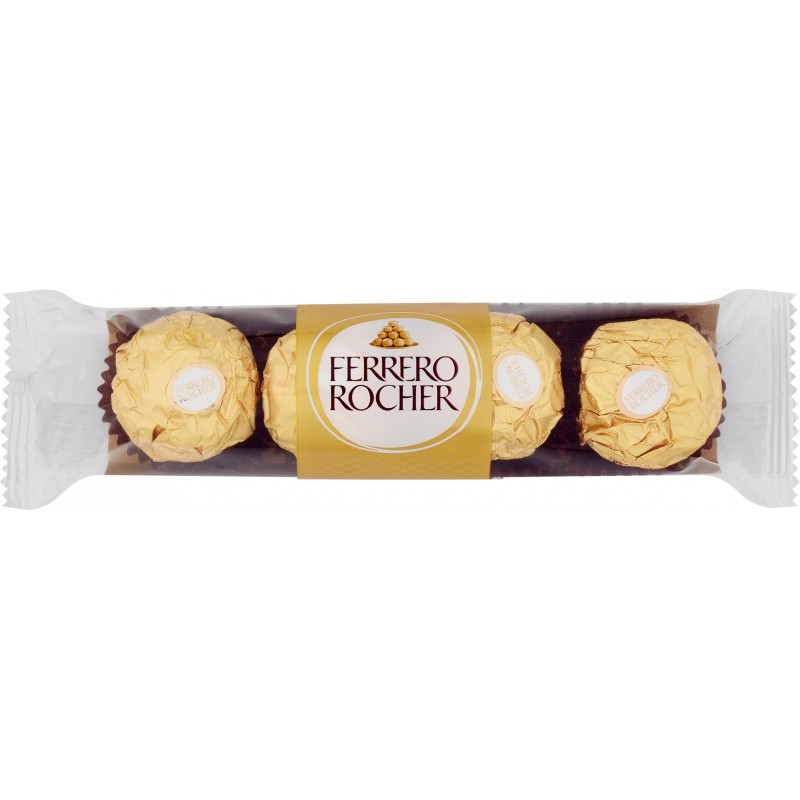 Ferrero Rocher Pralina ripiena Confezione 4 Pezzi | Cicalia.com