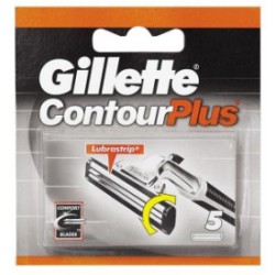 Gillette Contour Plus Rasoio 3 Lame Ricarica 5 Pezzi | Cicalia.com
