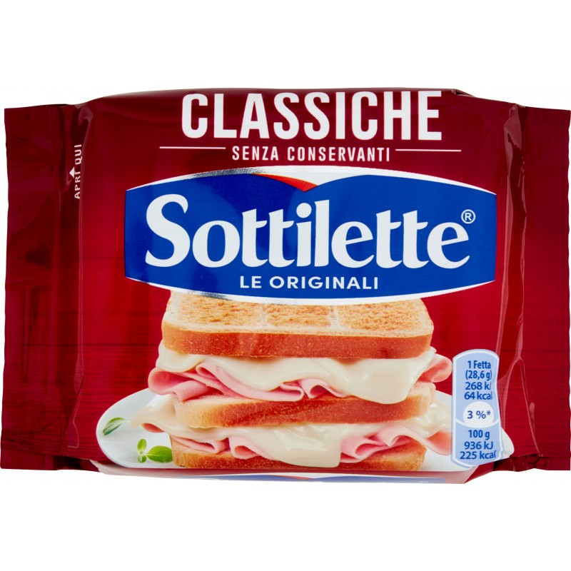 Kraft Le Sottilette Originali Classiche Formaggio Conf. da 7 pezzi.