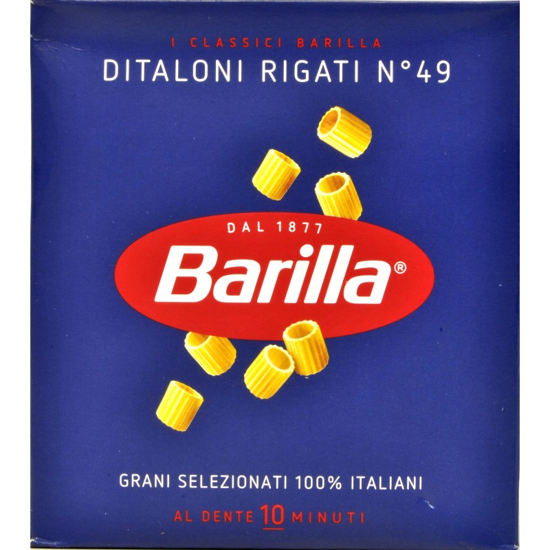 Barilla Pasta Ditaloni Rigati n. 49 gr. 500 | Ordinala su Cicalia