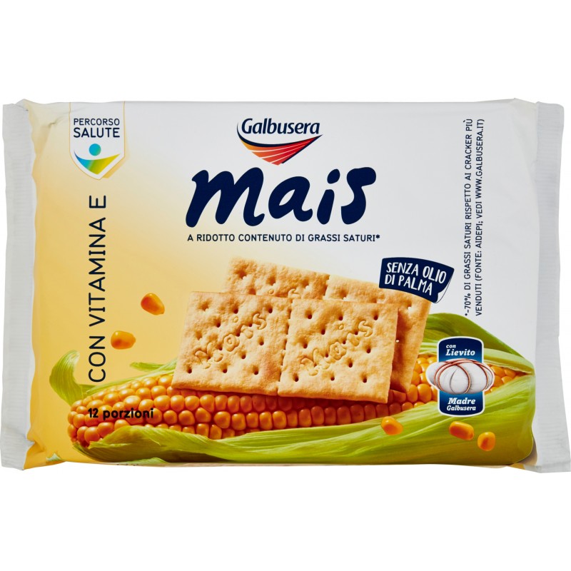 Galbusera Cracker Al Mais In Conf. da 12 Pacchetti | Scopri Cicalia