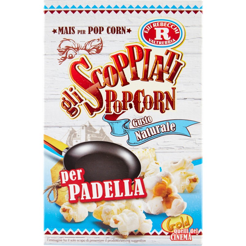 Rebecchi Gli Scoppiati Pop Corn Per Padella gr. 250 | Scopri Cicalia