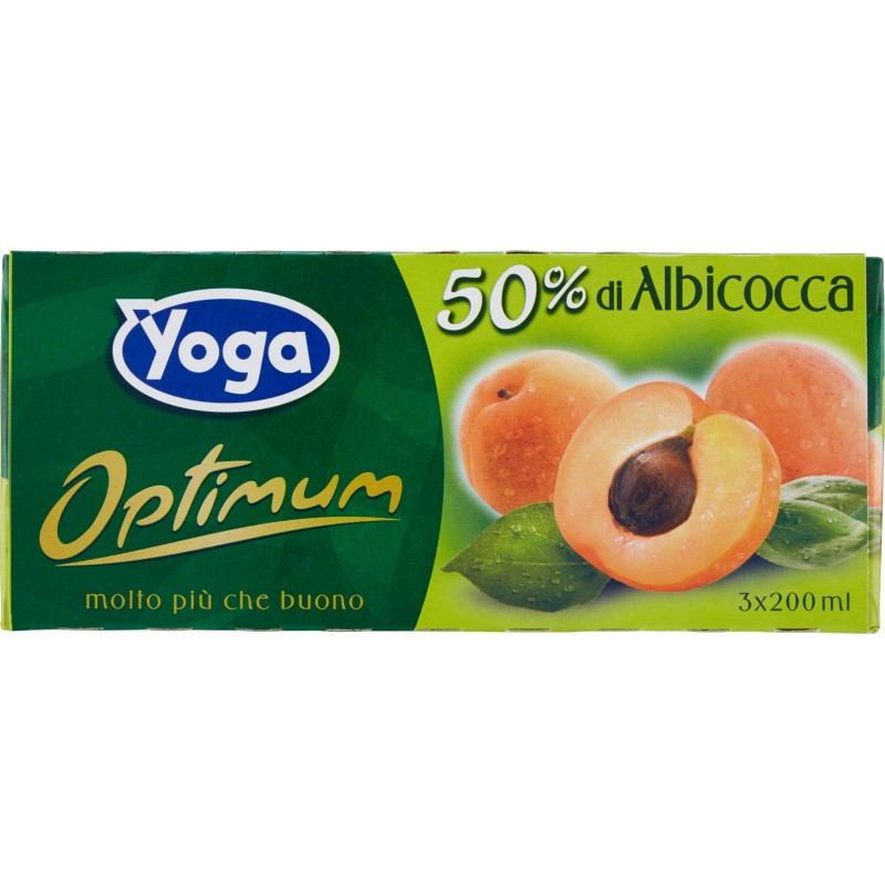 Yoga Optimum Succo Di Frutta Alla Albicocca Brick cl. 20 Clust. da 3