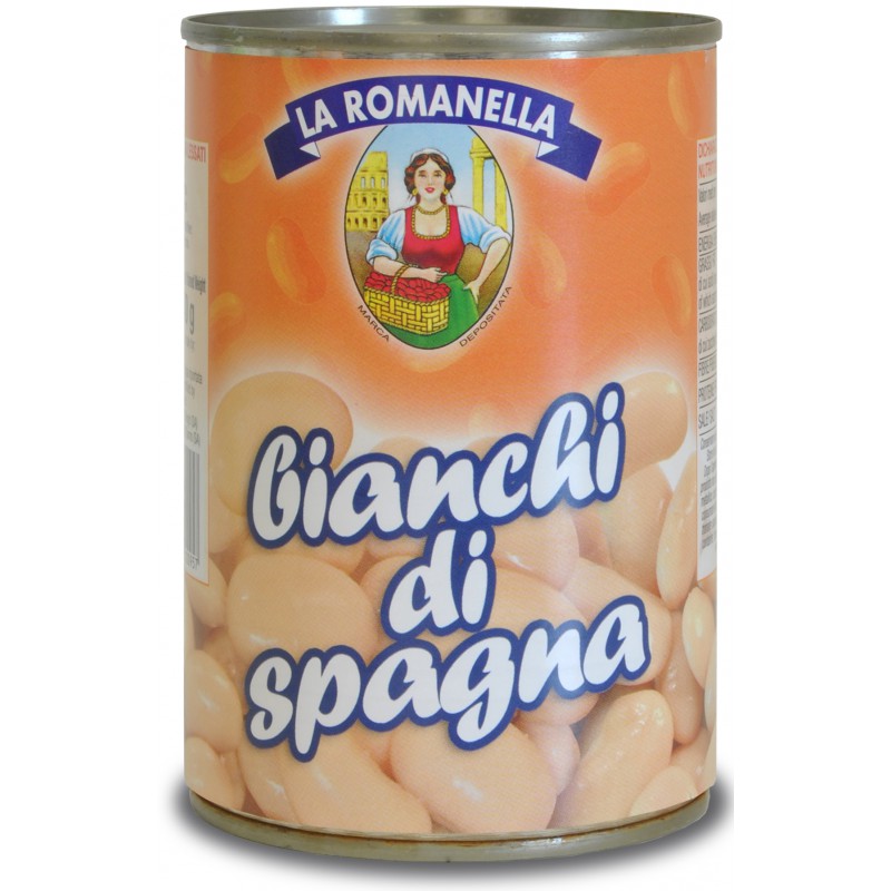 La Romanella Fagioli Bianchi Di Spagna In Barattolo gr. 400