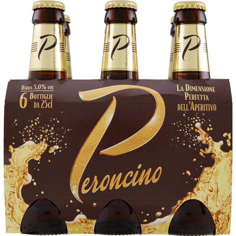 Peroni Birra Bionda Peroncino In Bottiglia cl. 25 Cluster Da 6