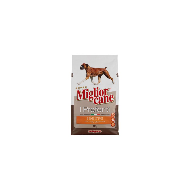 Morando Miglior Cane Croccantini Preferiti Sensitive Con Pesce kg. 3