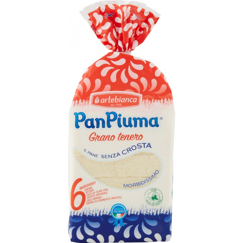 Arte Bianca Pan Piuma Pane Grano Tenero Senza Crosta 400 Gr | Cicalia