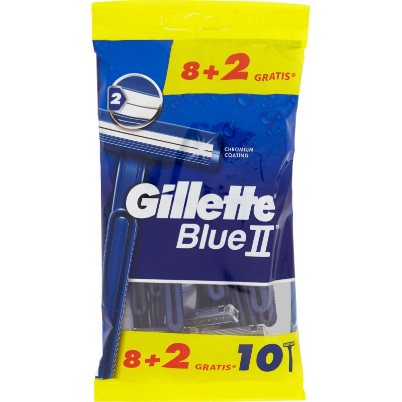 Gillette Blue II Rasoi 2 Lame Confezione 10 Pezzi | Cicalia.com
