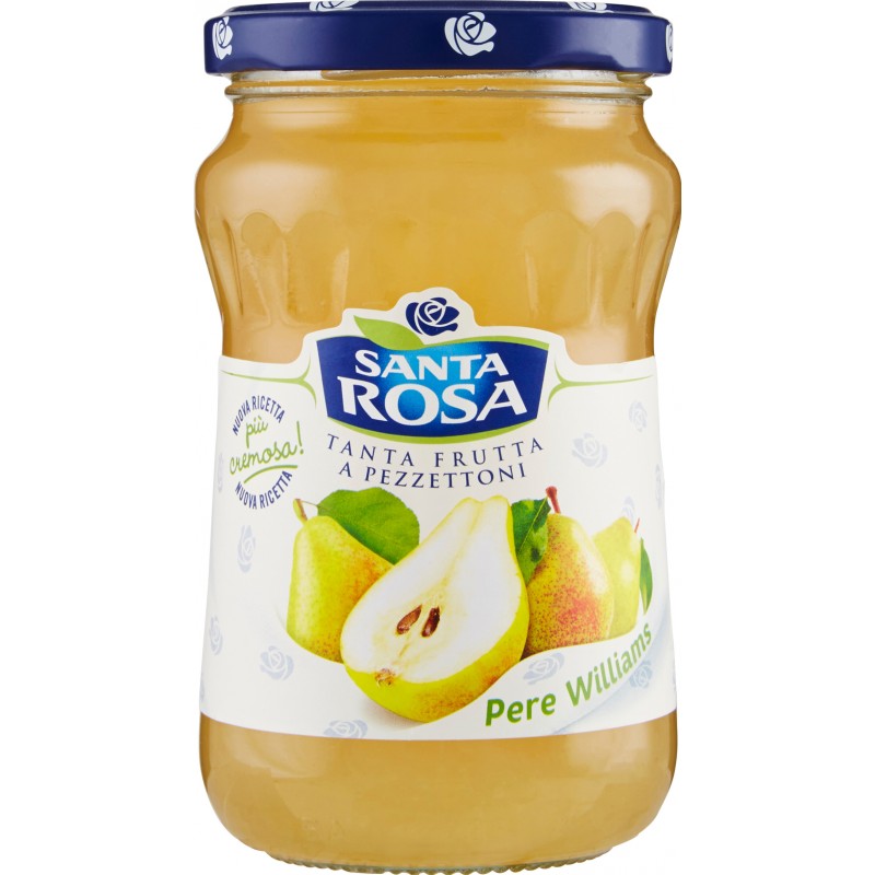Santa Rosa Confettura Pere Williams Marmellata Di Frutta A Pezzi 350g