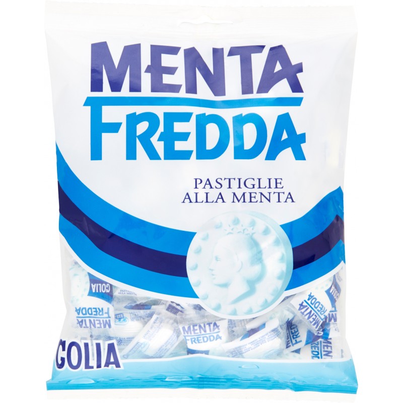 Golia Menta Fredda Pastiglie Alla Menta Caramelle In Sacchetto gr. 180