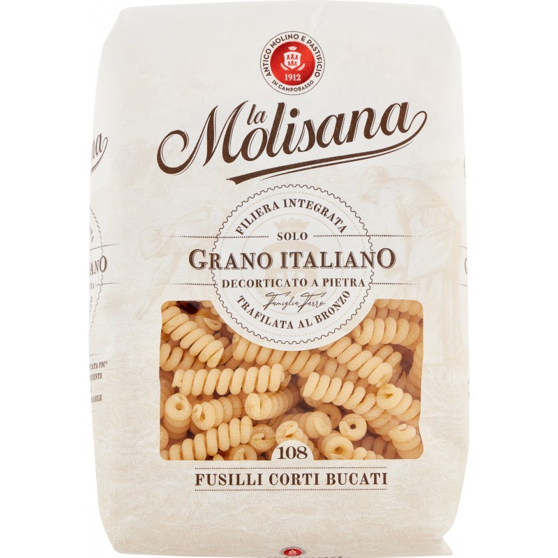 La Molisana Fusilli Corti Bucati N. 108 Pacco 500 Gr | CIcalia.com