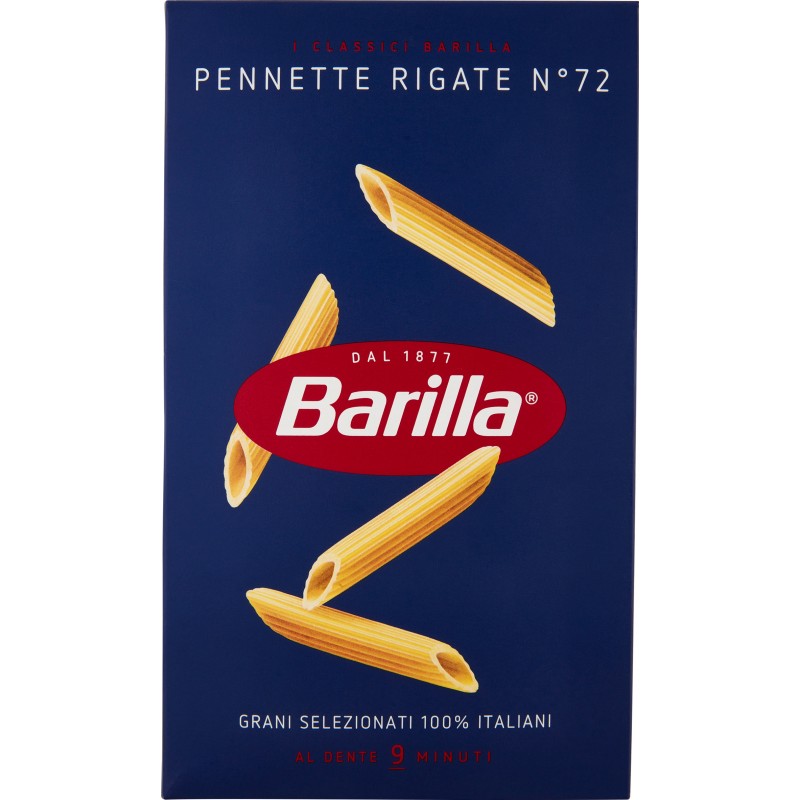 Pasta Barilla Pennettte Rigate n. 72 gr. 500 | Acquistale su Cicalia