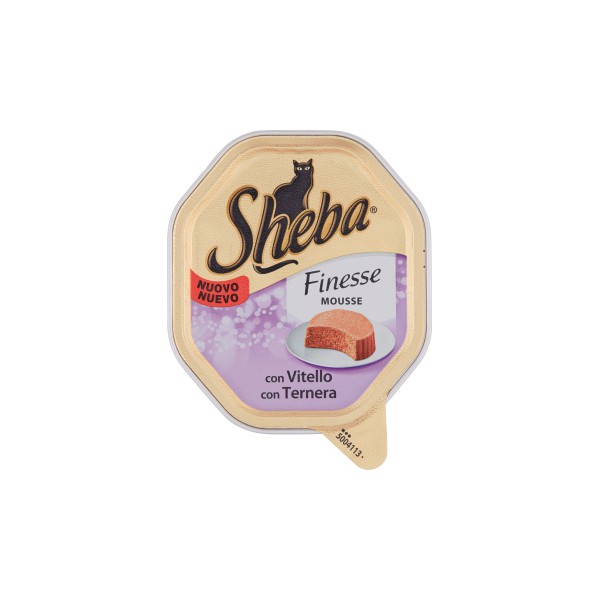 Sheba Finesse Mousse Al Vitello Vaschetta 85 Gr | Cicalia.com