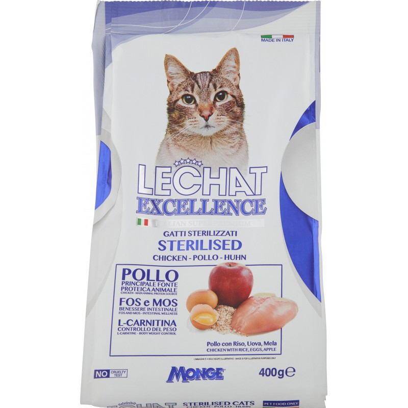 Monge Le Chat Natural Croccantini Per Gatti Sterilised gr. 400