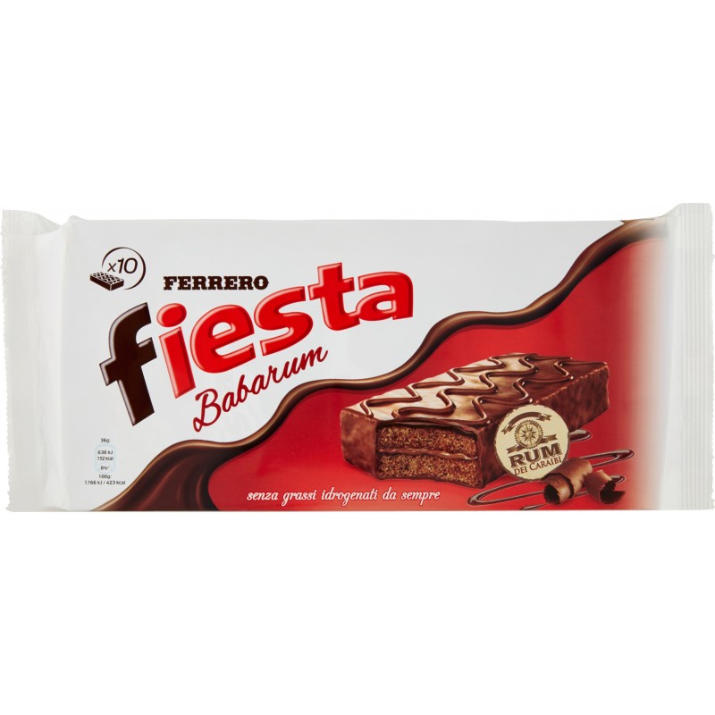 Merendine Babarum Fiesta Ferrero 10x36gr. |Le trovi Su Cicalia!
