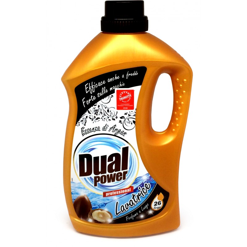 Dual Power Detersivo Professional Per Lavatrice Essenza Di Argan 1,6lt