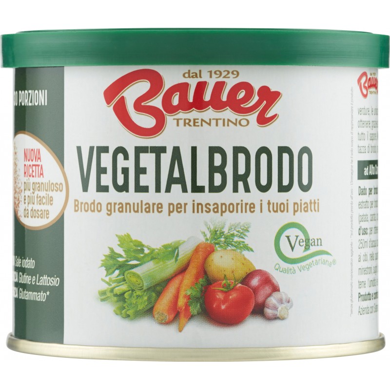 Bauer Dado Granulare Per Brodo Vegetale Insaporitore gr. 120