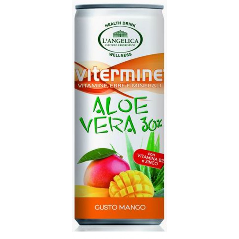 L'Angelica Vitermine Bevanda Health Drink Aloe E Mango Lattina ml.240
