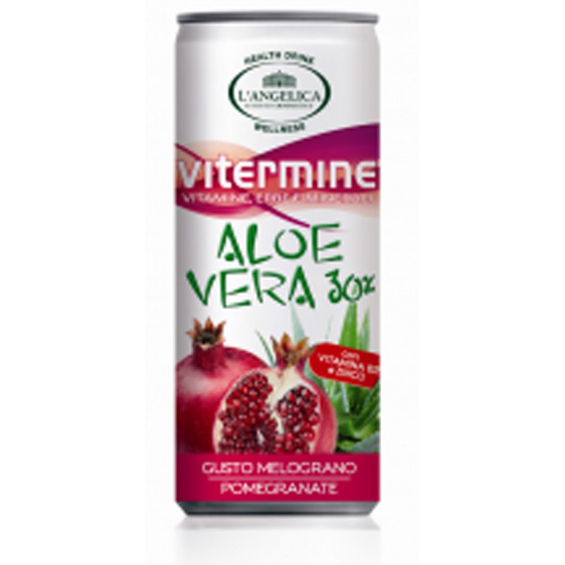 L'Angelica Vitermine Bevanda Health Drink Aloe Melogran Lattina ml.240