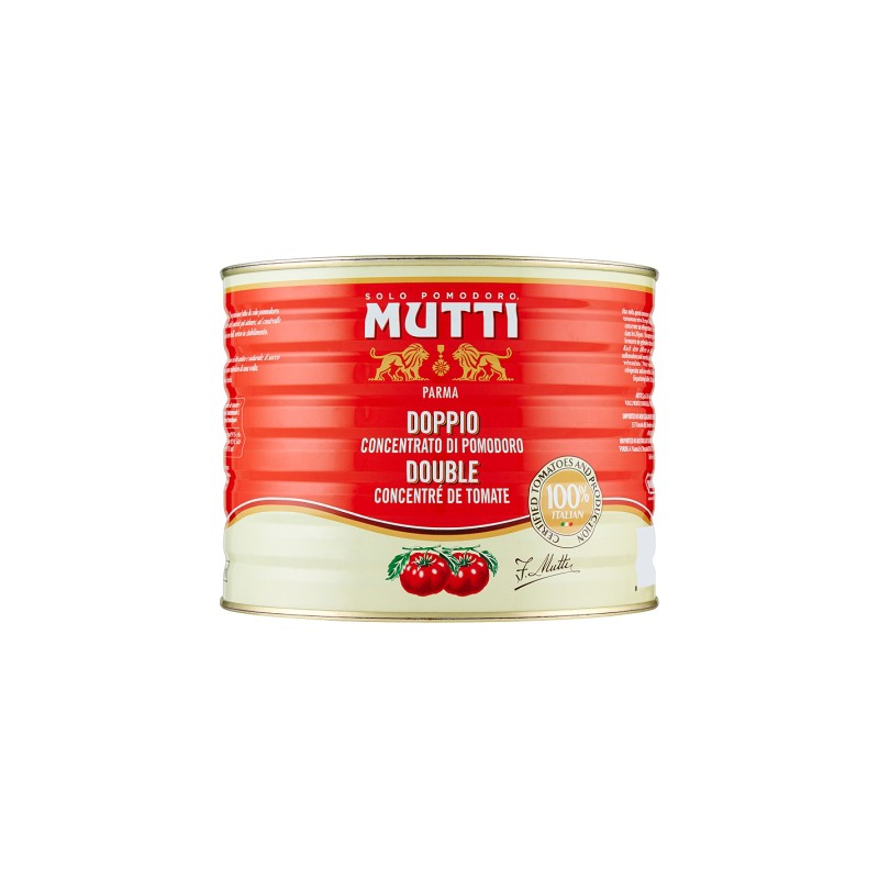 Mutti Doppio Concentrato Di Pomodoro In Salsa Barattolo Latta kg. 2,15