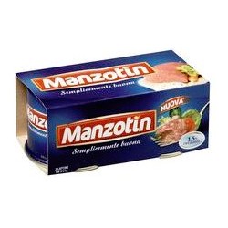 Manzotin Carne In Scatola Con Gelatina Conf. da 2 Lattine gr. 140