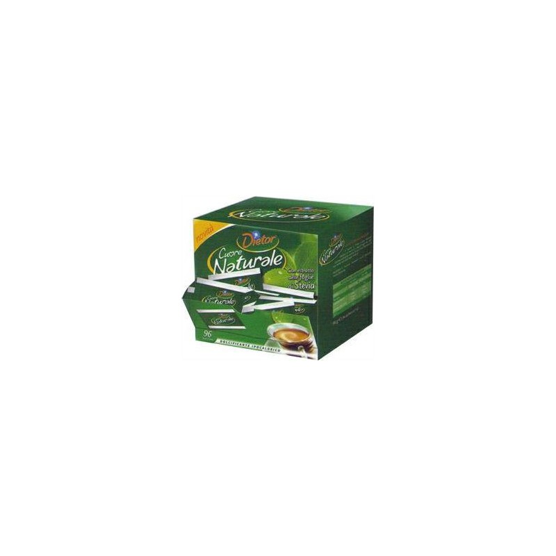 Dietor Dolcificante Cuore Naturale Con Stevia In Bustine Conf. da 96