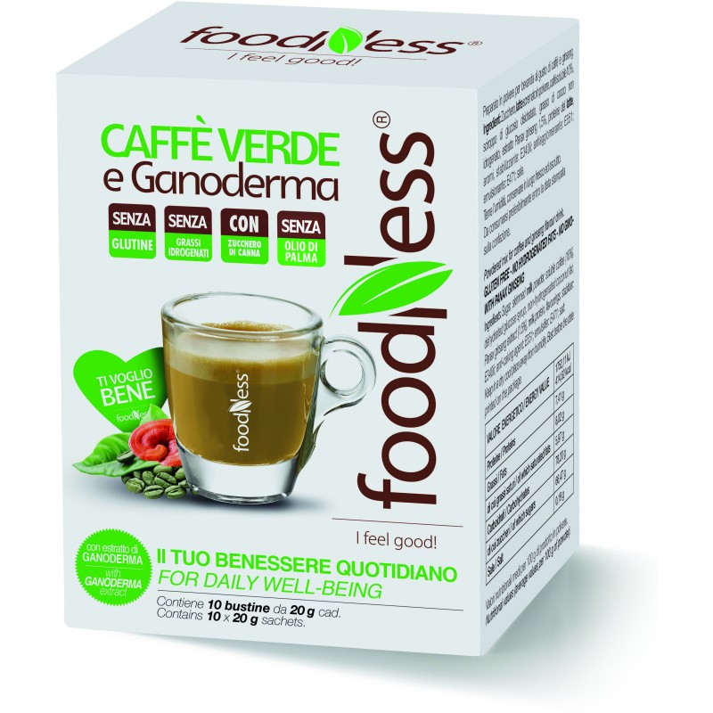 Caffè verde/ganoderma Foodness 10 bustine | Ordina su Cicalia!