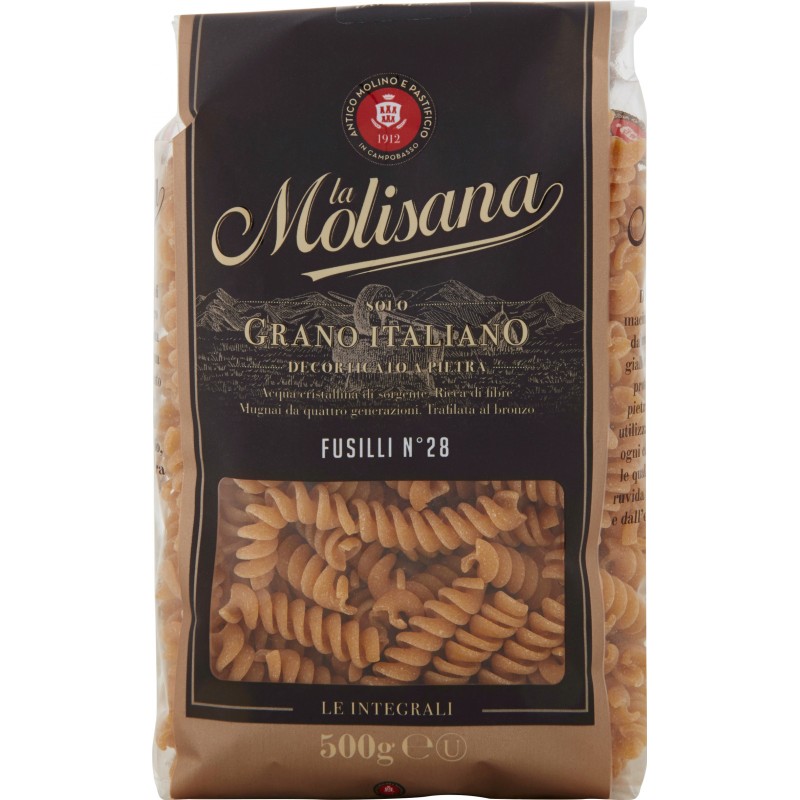 La Molisana Fusilli n.28 Pasta Integrale gr. 500 | Visita Cicalia