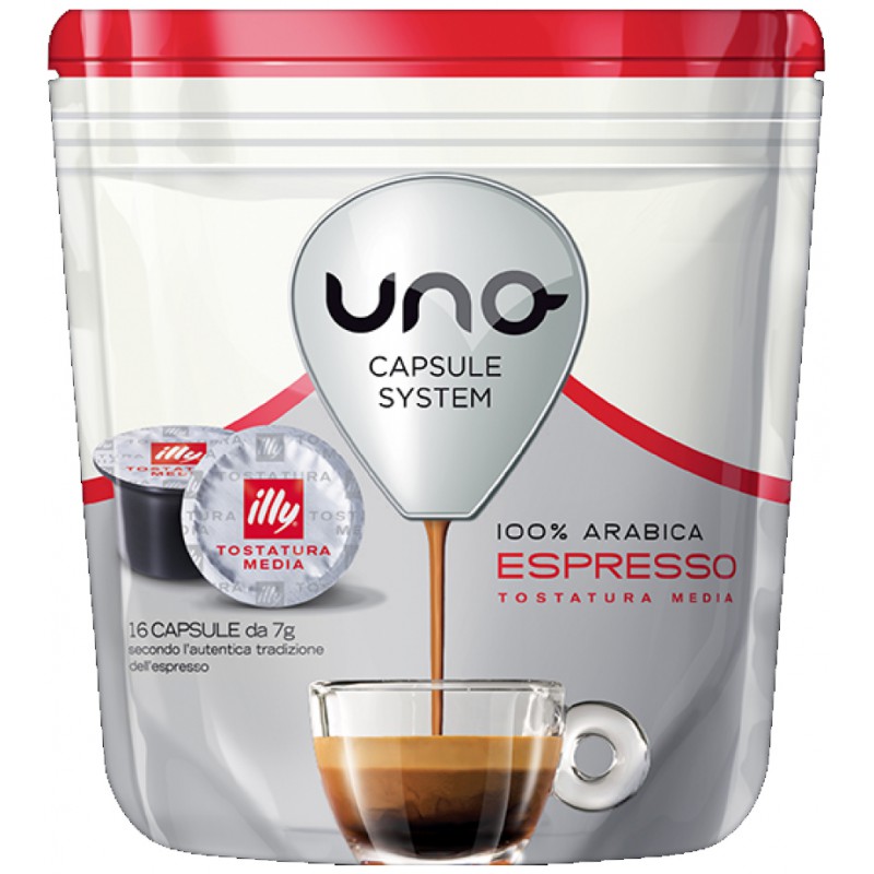 Illy Uno Capsule System Capsule Per Caffè Espresso Conf. 16 Cialde